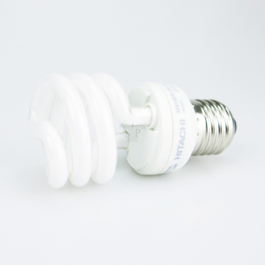 Hitachi E27 11W T2 Spiral Compact Fluorescent Tube