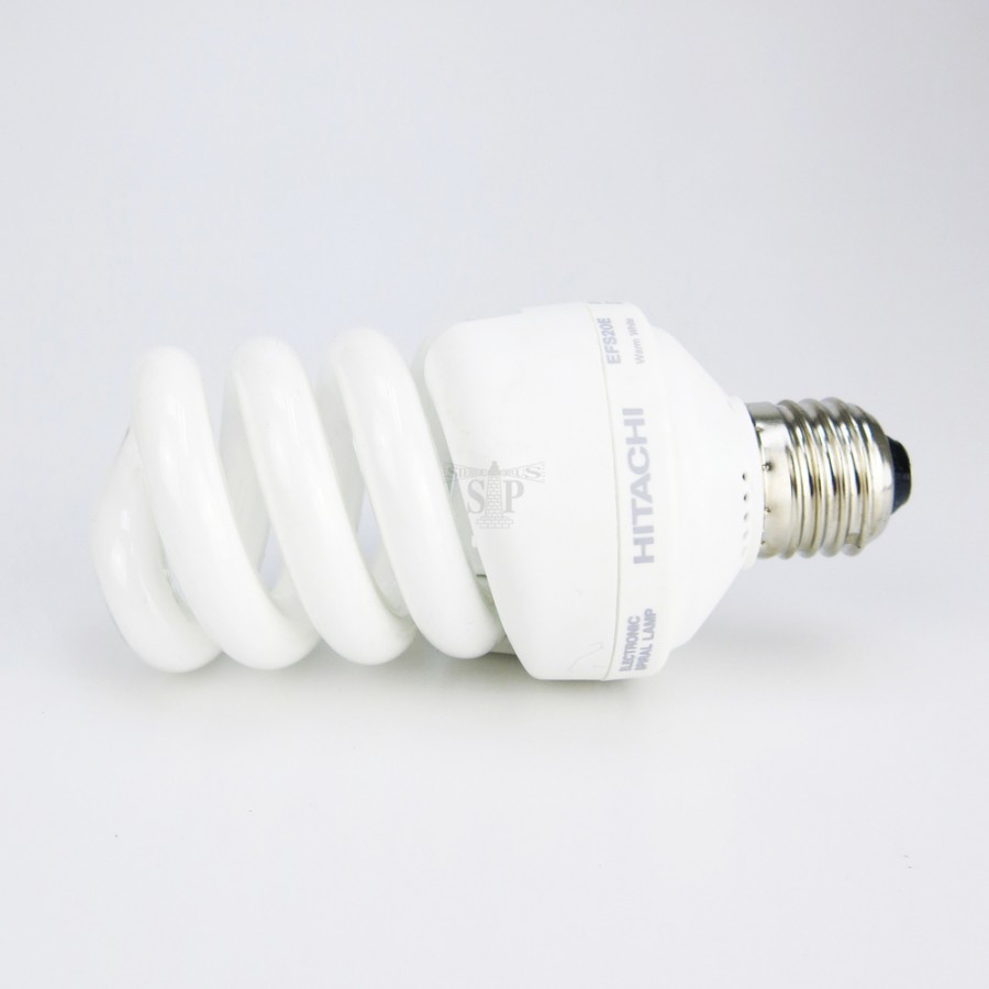 Hitachi E27 20W Spiral Compact Fluorescent Tube