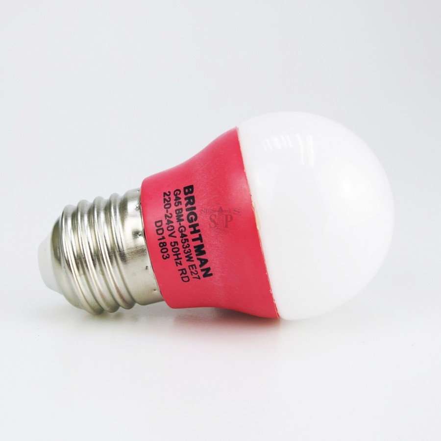 Brightman E27 3W G45 LED Colour Ping Pong Bulb