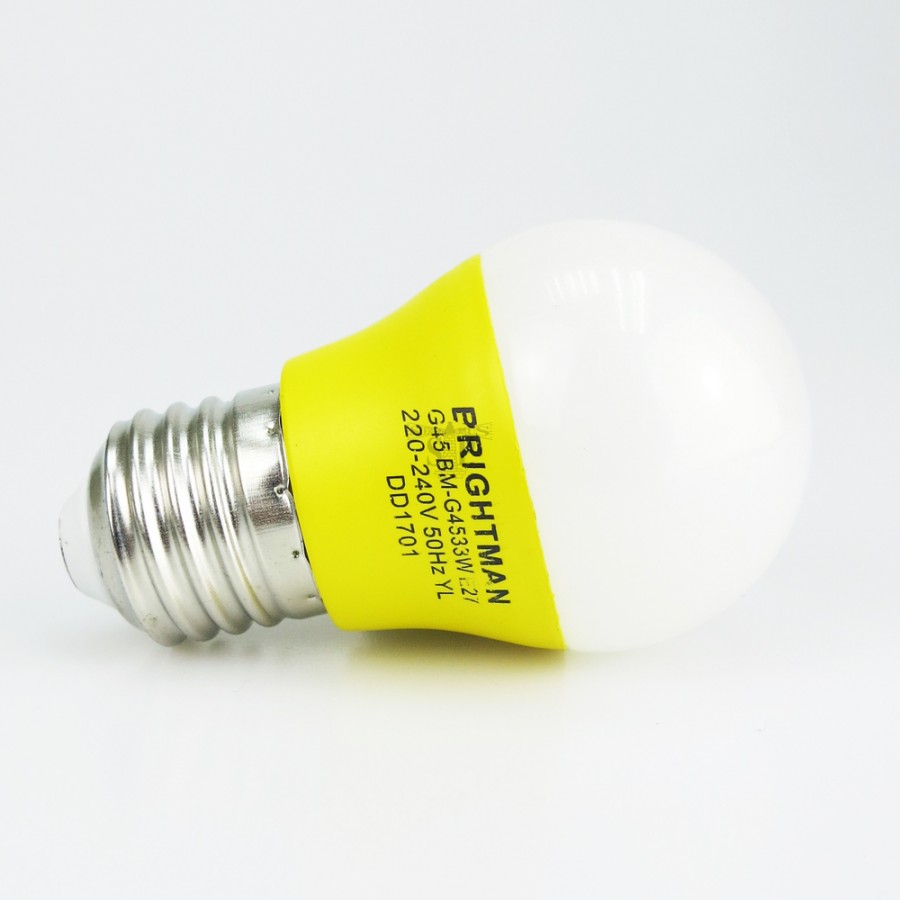 Brightman E27 3W G45 LED Colour Ping Pong Bulb