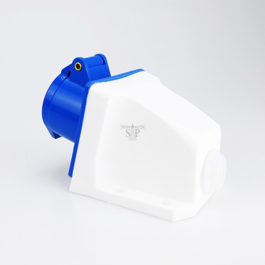 CPC 16A~32A 3P Industrial Wall Socket (Blue)
