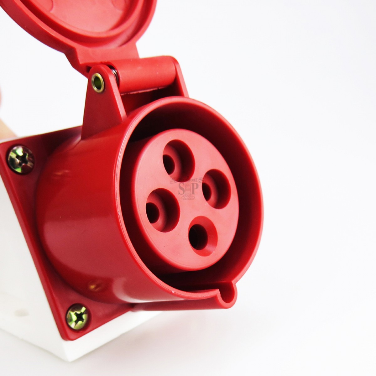 CPC 16A~32A 4P Industrial Wall Socket (Red)