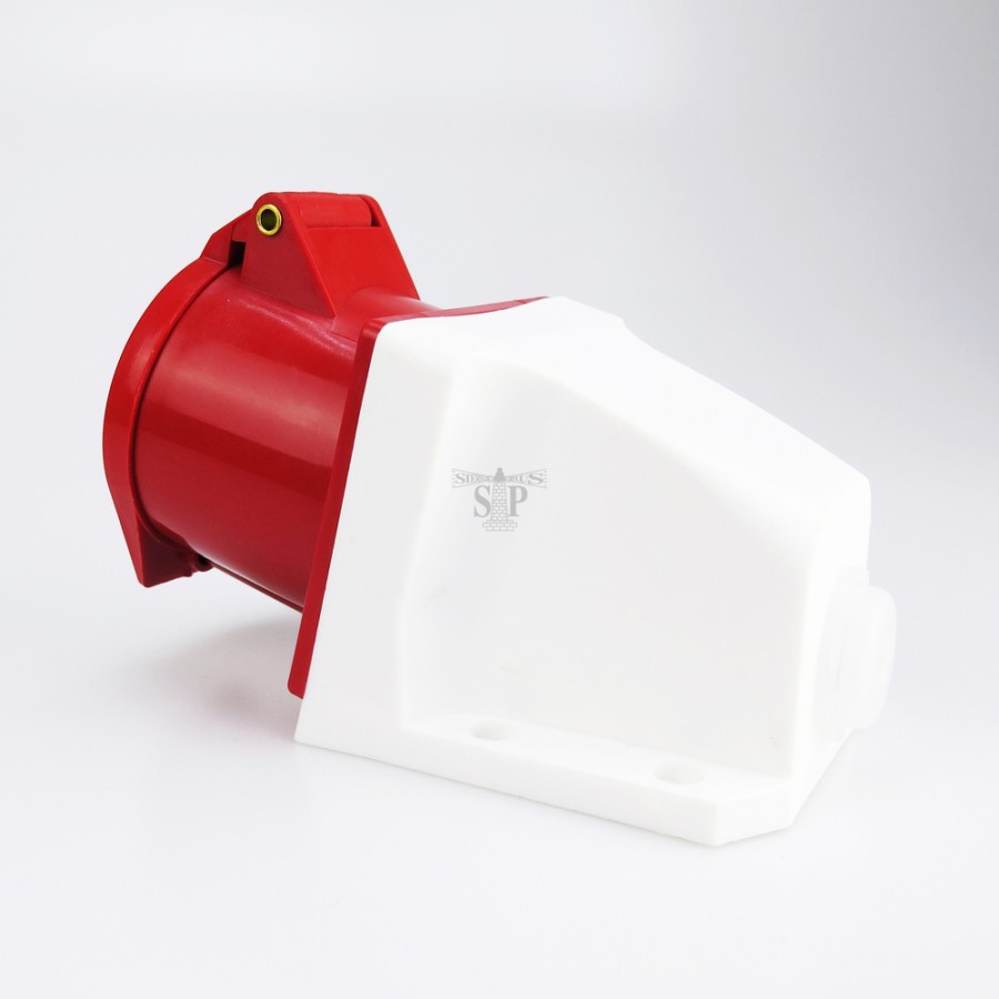 CPC 16A~32A 5P Industrial Wall Socket (Red)