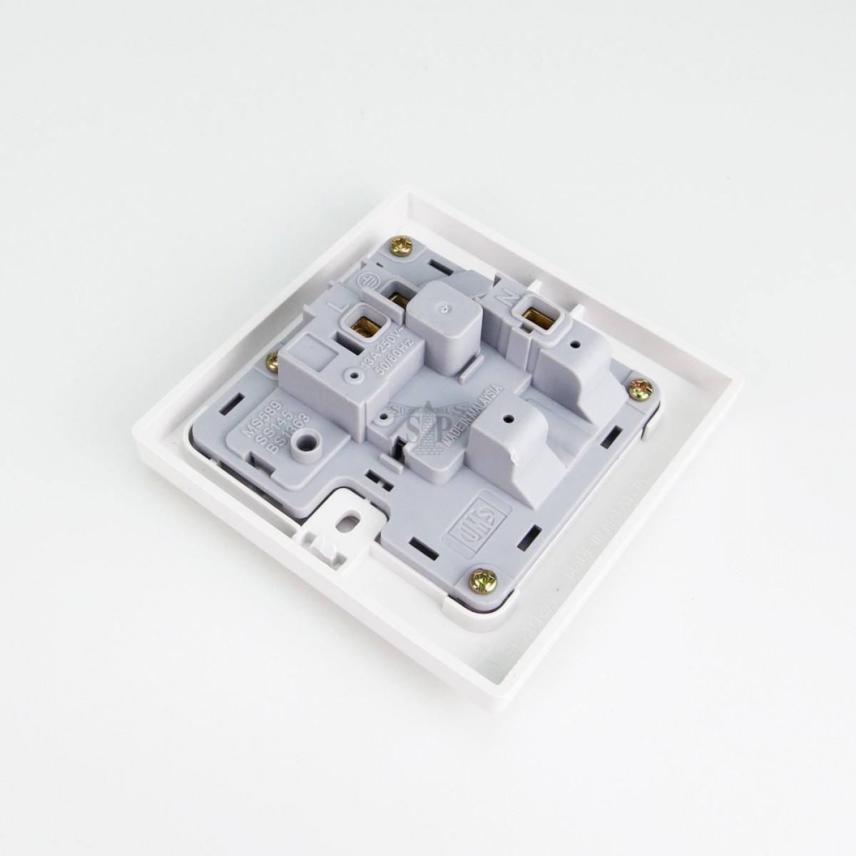 UMS 2913A 13Amp 1 Gang Switch Socket [SIRIM] (White)
