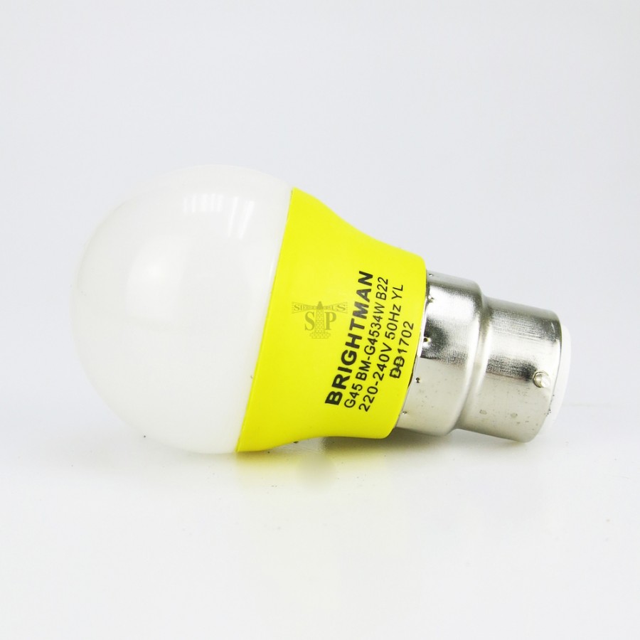 Brightman B22 3W G45 SMD LED Colour Ping Pong Bulb