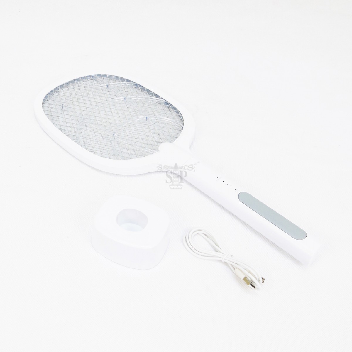 WD-947 Rechargeable Electric Insect / Mosquito Racket (White) With ...