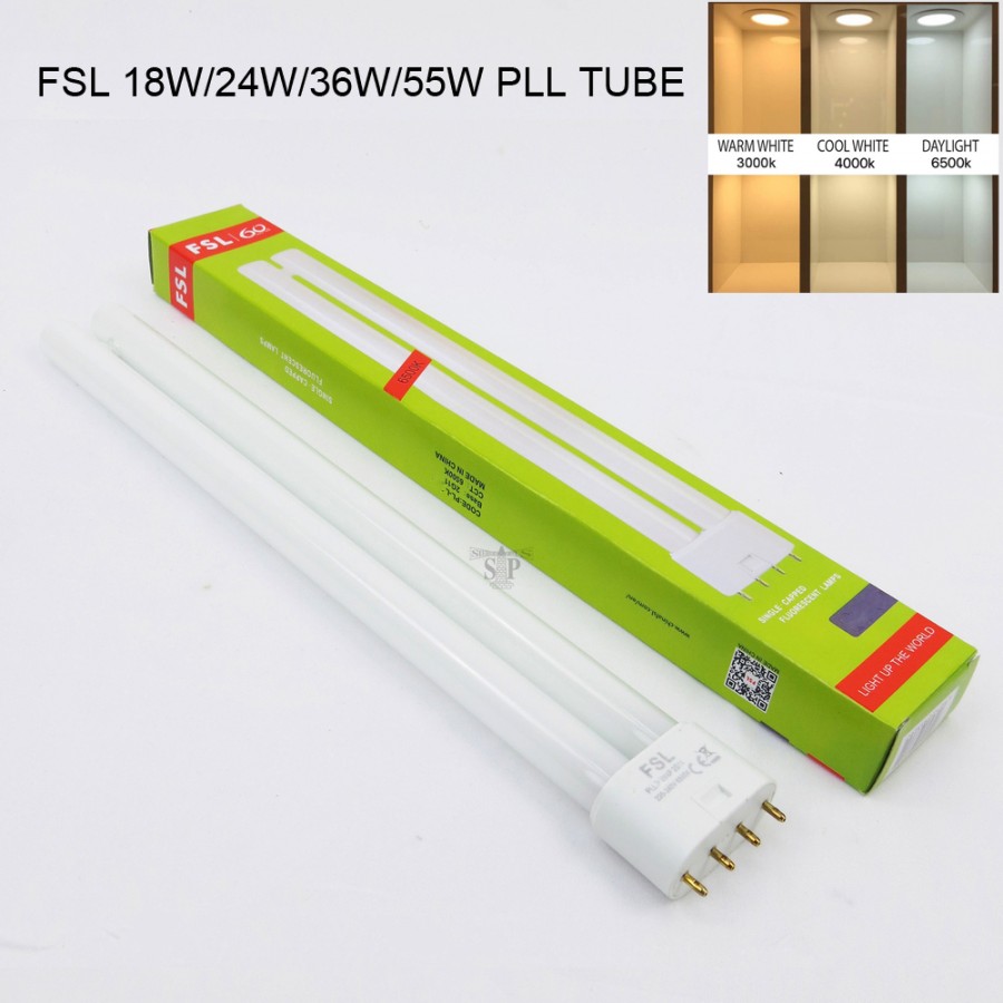 FSL 2G11 18W/24W/36W/55W 4pin PLL Fluorescent Tube