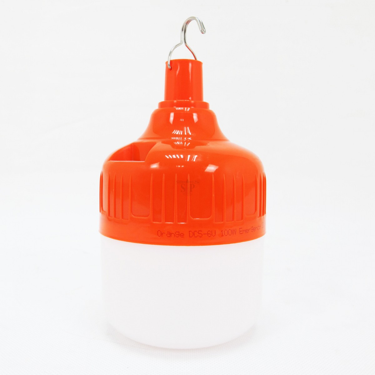 Orange 100W Rechargeable Emergency T120 LED Lamp Bulb c/w Hook and USB ...