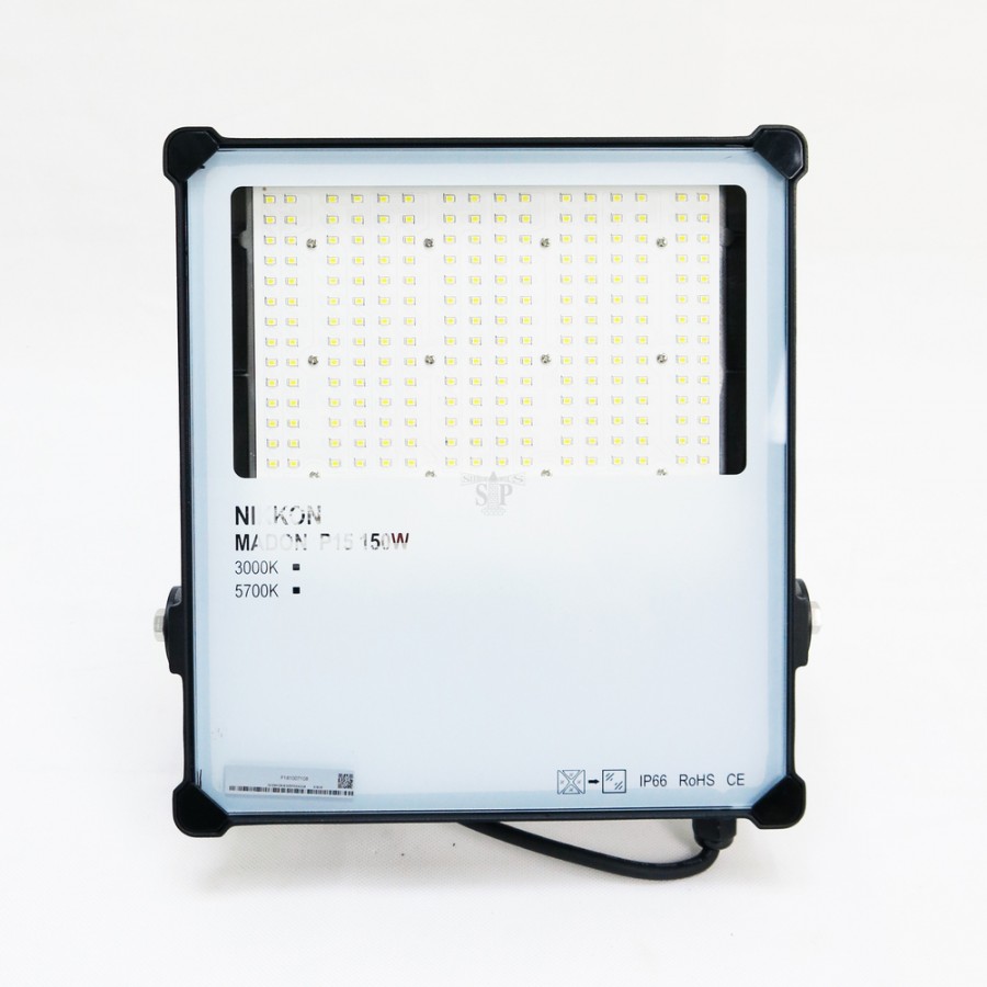 NIKKON 150W P15 Madon LED Flood Light (Black)