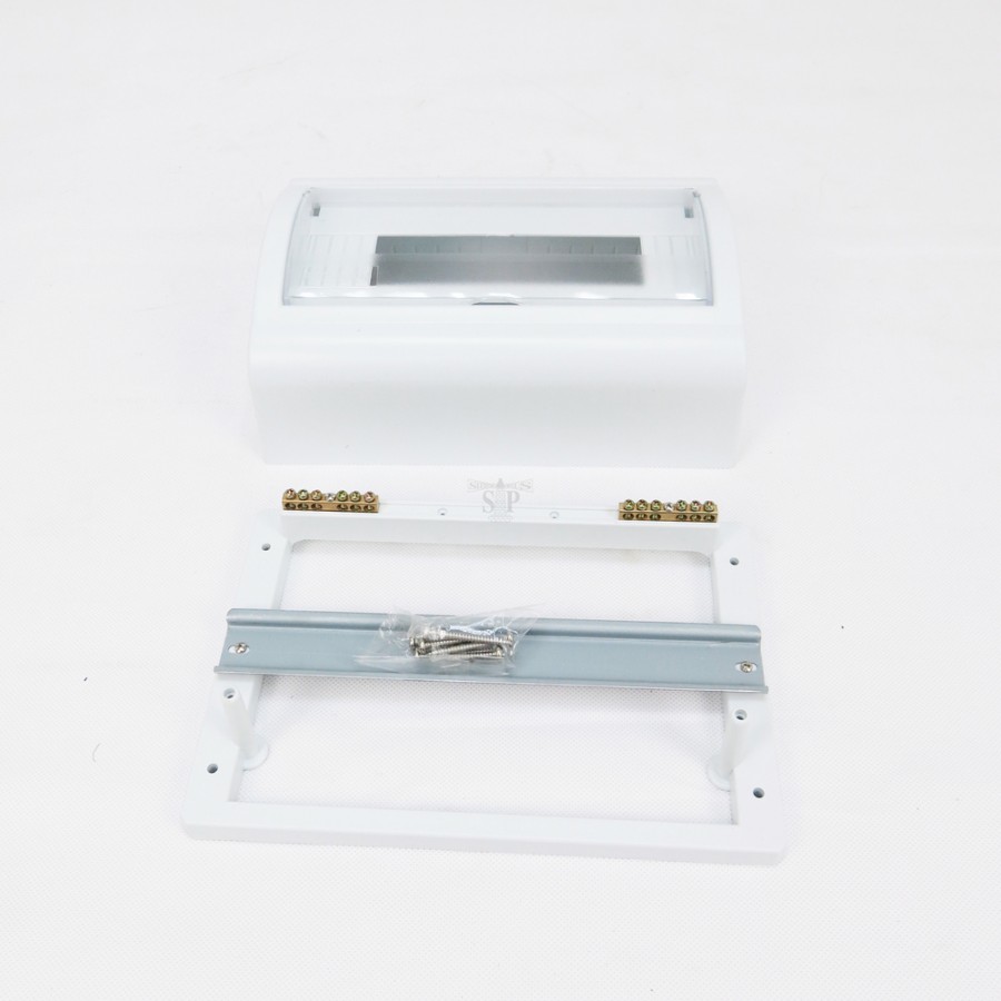 PVC-LINK IPL 08-12 Way 1 Row MCB Box / Distribution Board (White)
