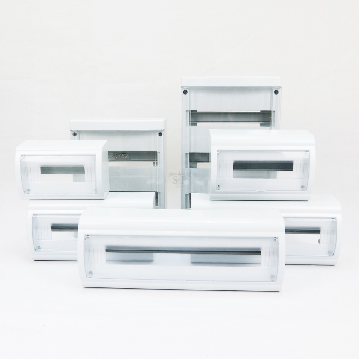 PVC-LINK IPL 12-16 Way 1 Row MCB Box / Distribution Board (White)