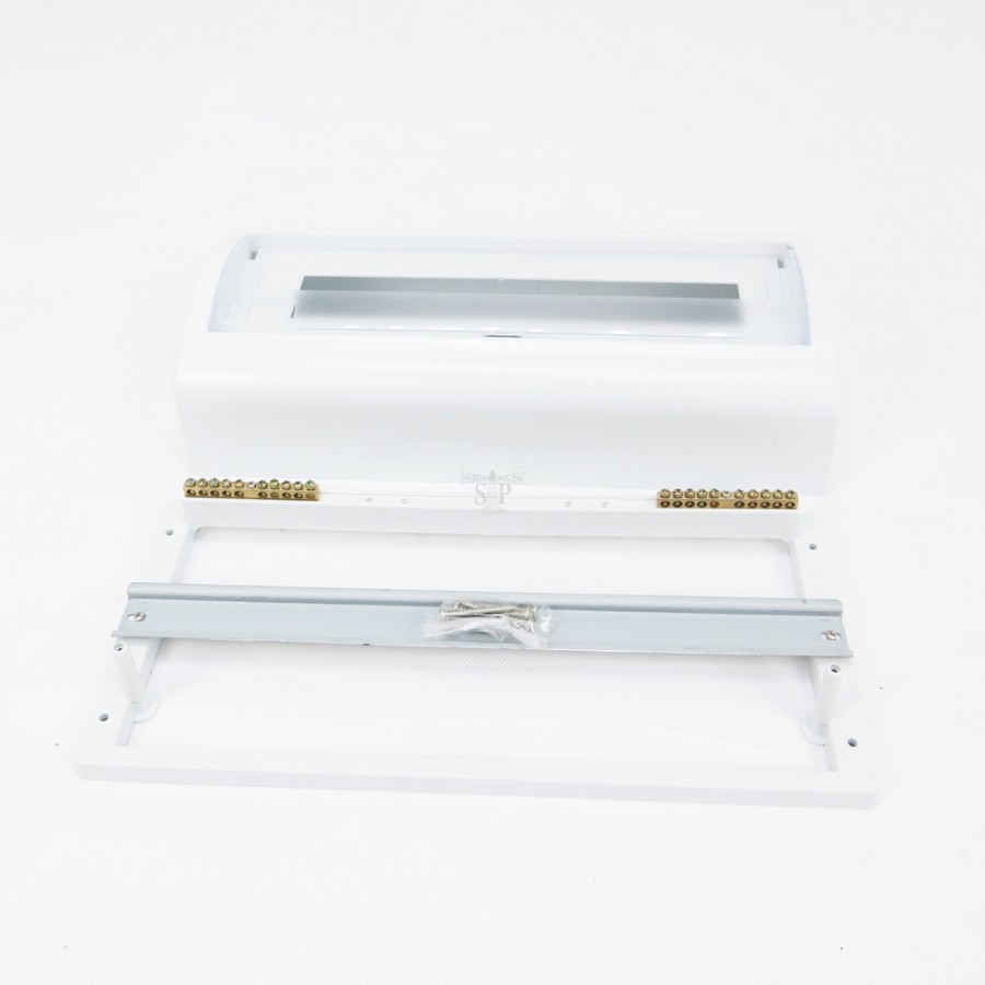 PVC-LINK IPL 15-19 Way 1 Row MCB Box / Distribution Board (White)