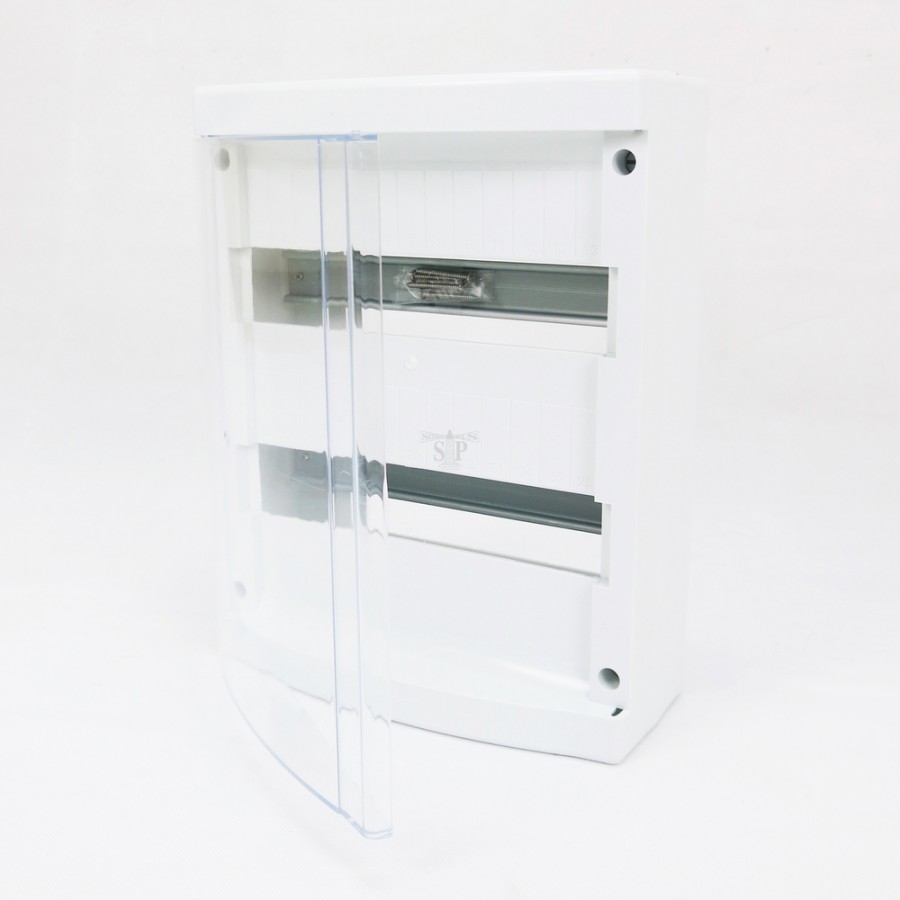 PVC-LINK IPL28T 26-28 Way 2 Row MCB Box / Distribution Board (White)