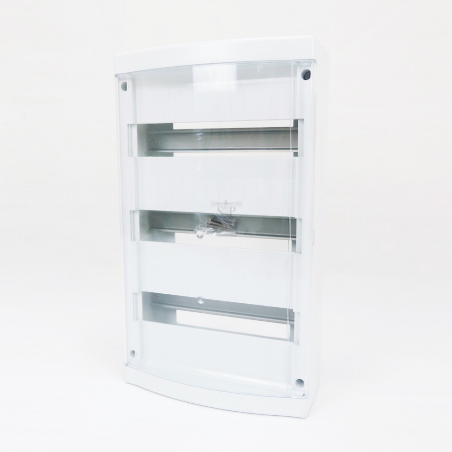 PVC-LINK IPL42T 39-42 Way 3 Row MCB Box / Distribution Board (White)