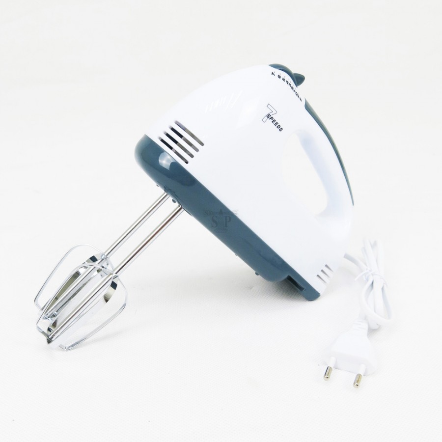 GOLD LUX 150W Electric Egg Whisk Hand Mixer (White) c/w Stainless Steel ...