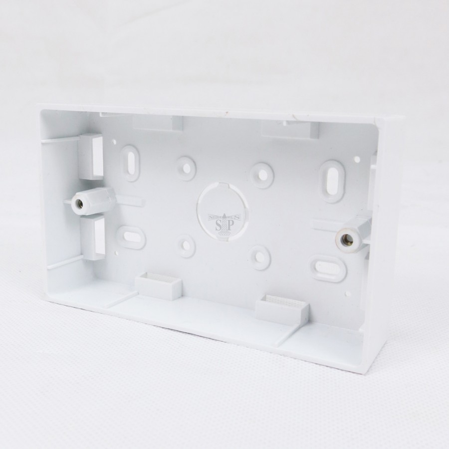 R&B 3-inch x 6-inch PVC Nut Box [Surface Type] (White)