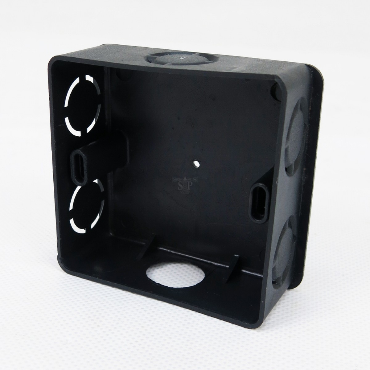 JEC 3-inch x 3-inch PVC Conceal Nut Box With Joint (Black)