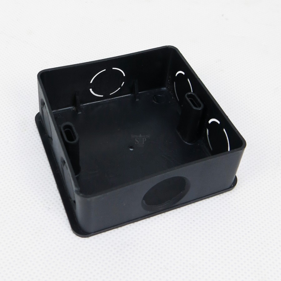 JEC 3-inch x 3-inch PVC Conceal Nut Box With Joint (Black)