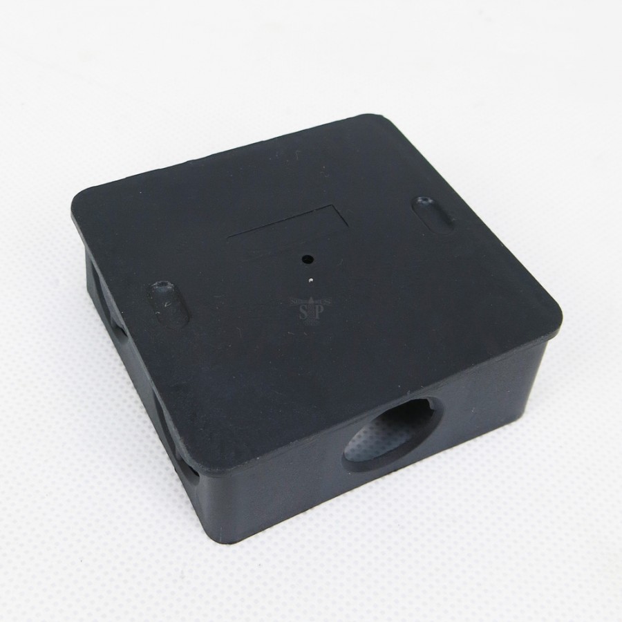 JEC 3-inch x 3-inch PVC Conceal Nut Box With Joint (Black)