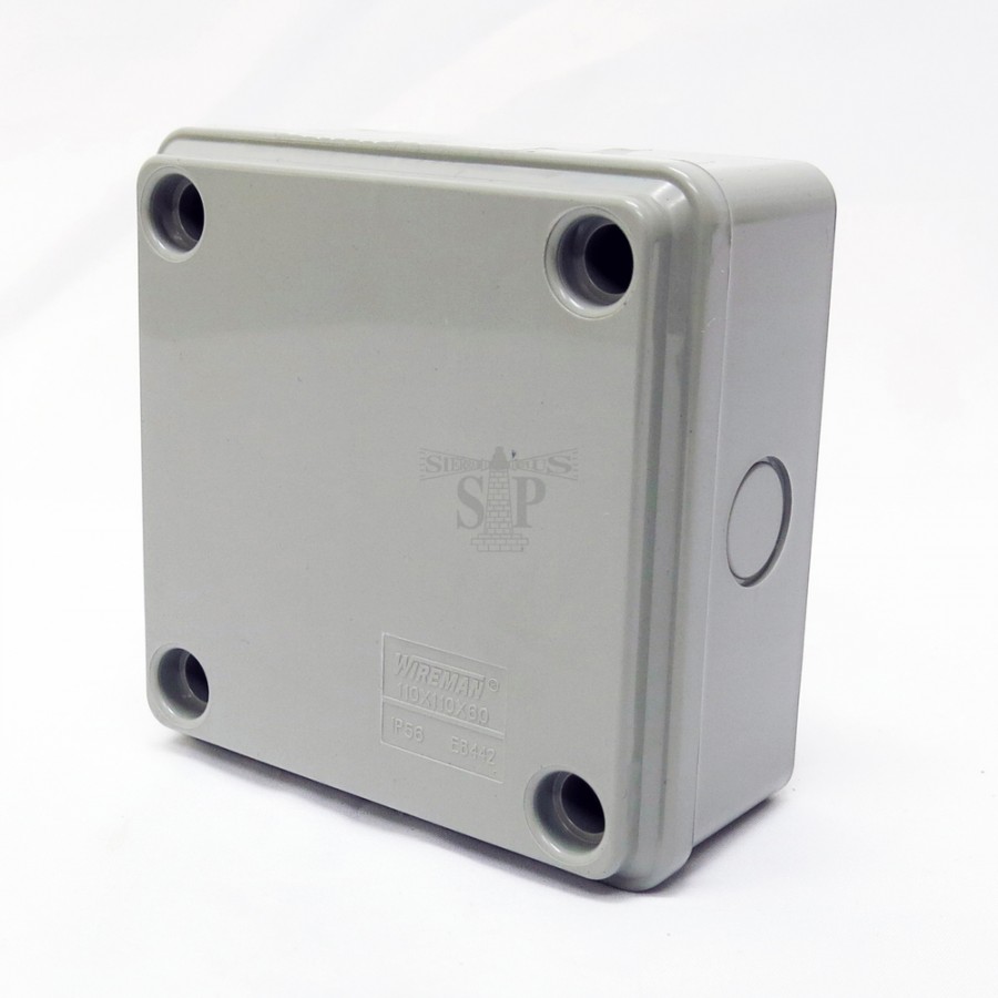 JEC 4 x 4 x 2 (inch) ABS Weatherproof IP56 Enclosure Box (Grey)