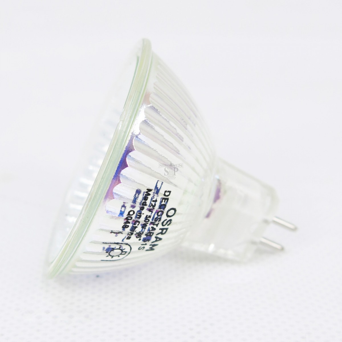 OSRAM Decostar 12V G5.3 50W MR16 Halogen Bulb With Glass Cover