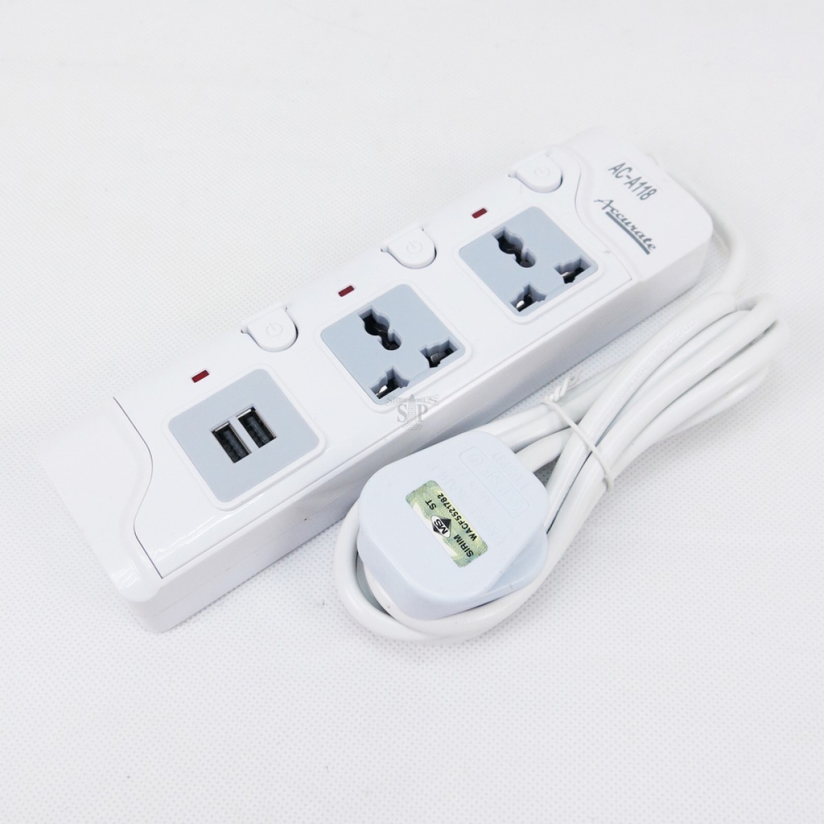 Accurate 2 Gang to 3 Gang 2 Meters Universal Power Extension Trailing ...