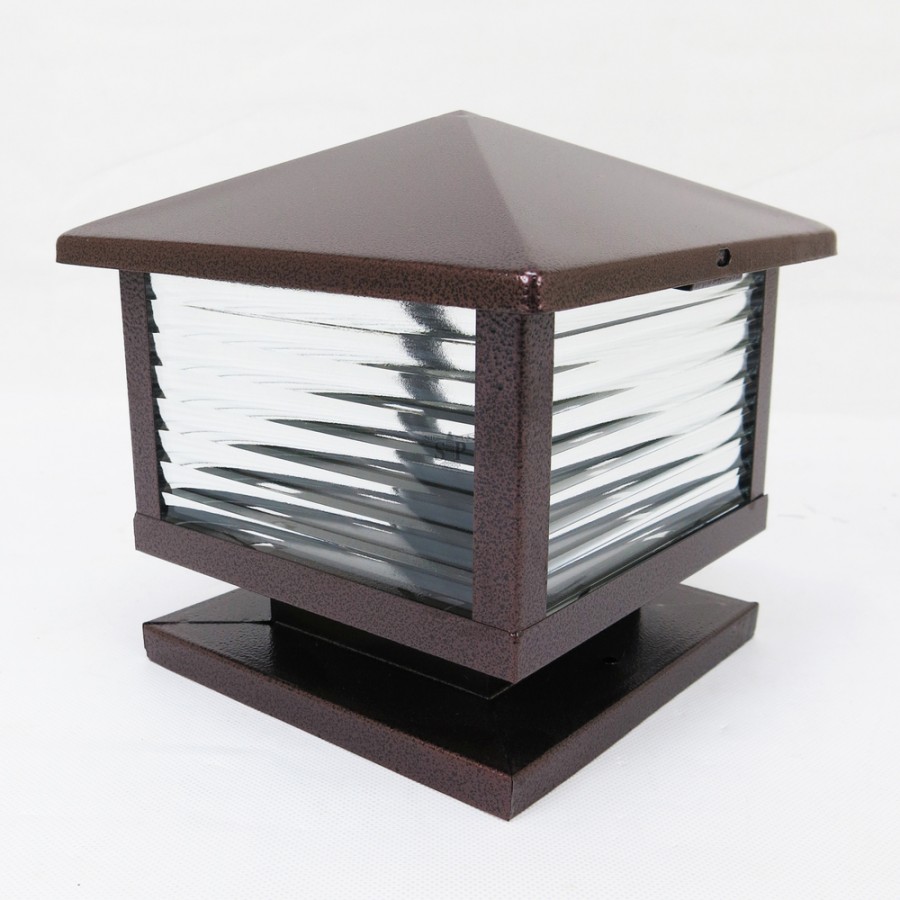 8835 8-inch/10-inch/12-inch/16-inch Modern E27 Outdoor Gate Lamp Square ...