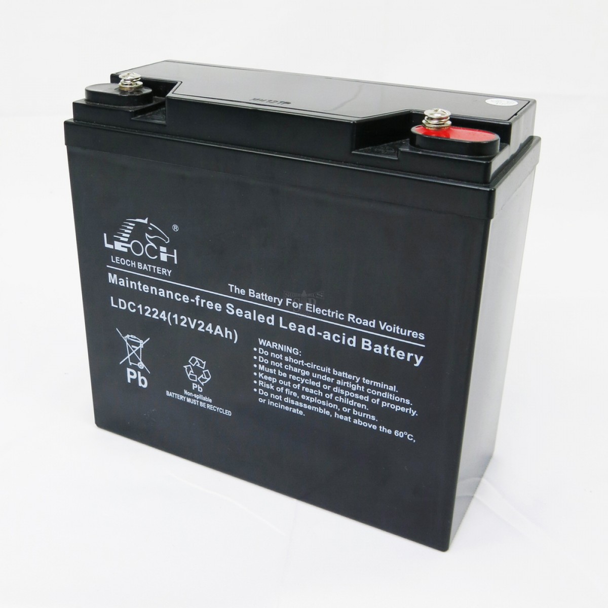 LEOCH LDC1224 12V 24AH Maintenance-Free Deep Cycle Sealed Lead-Acid Battery