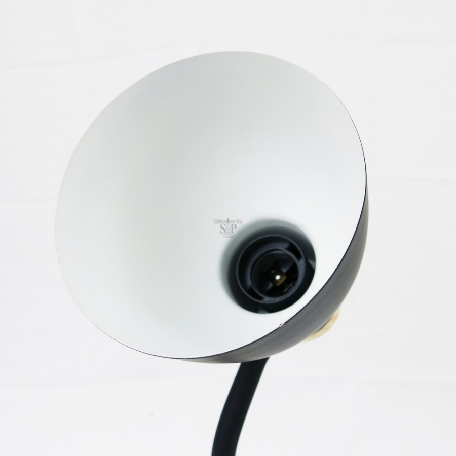 7030 E27 Flexible Adjustable Arm Wooden Base Desk Lamp Study Lamp c/w ...