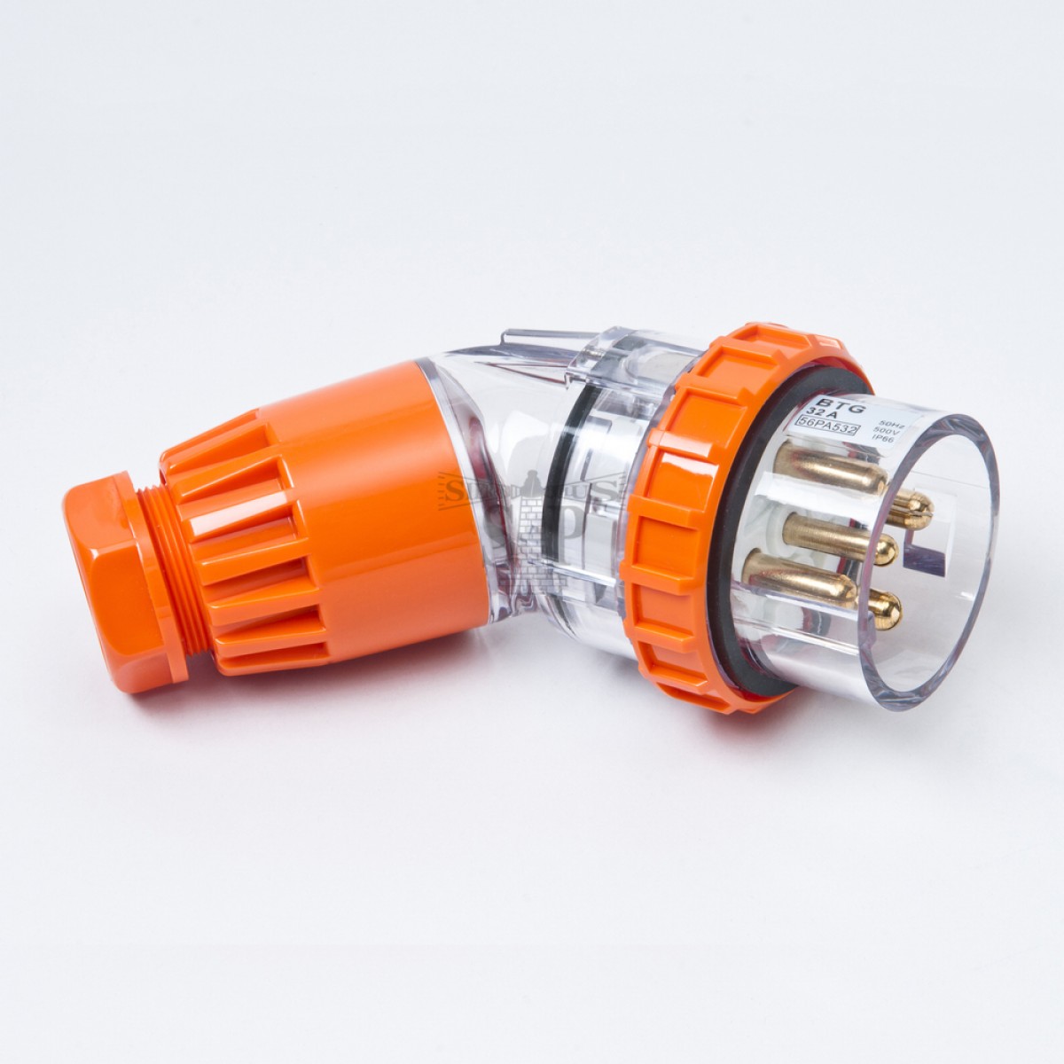 BTG 56PA532 32A 5 Pin IP66 Weatherproof Angle Plug