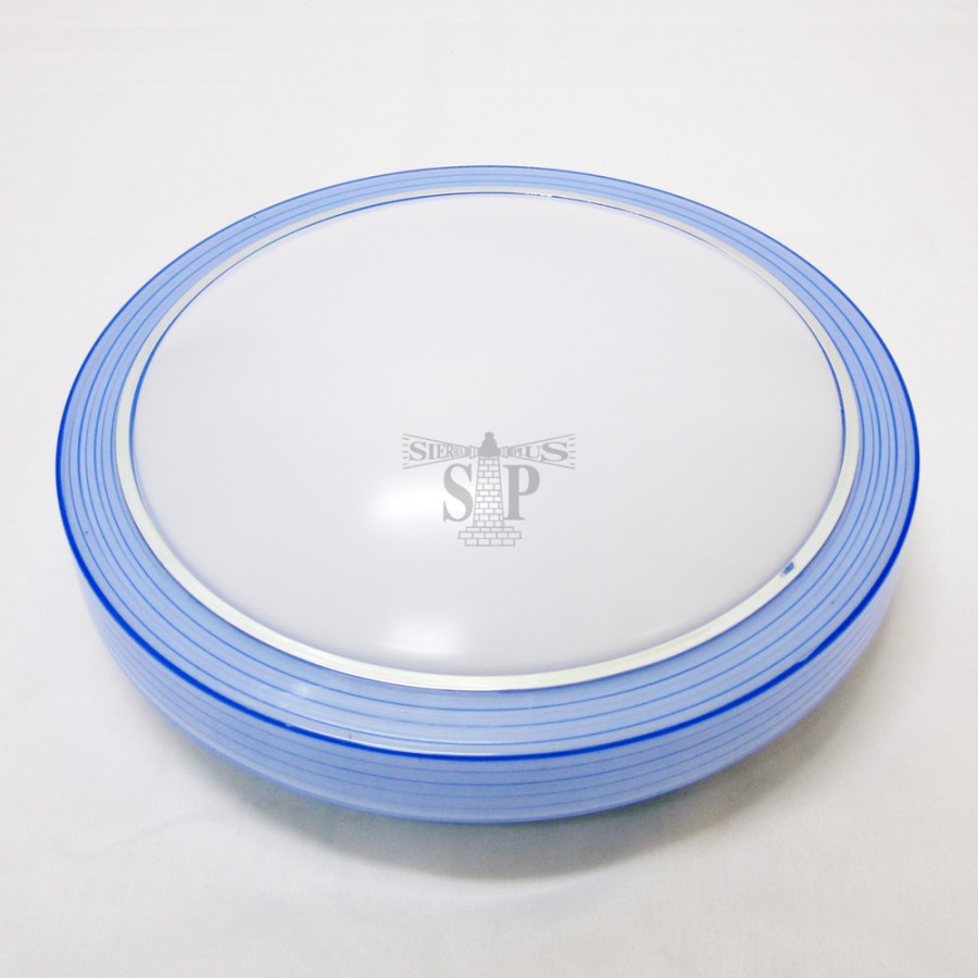 10.5-inch 64 12W Flush Mount LED Ceiling Light Round (Blue)