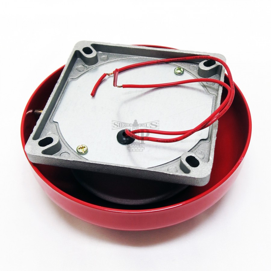 6-inch 240V Weatherproof Electrical Alarm Bell (Red)