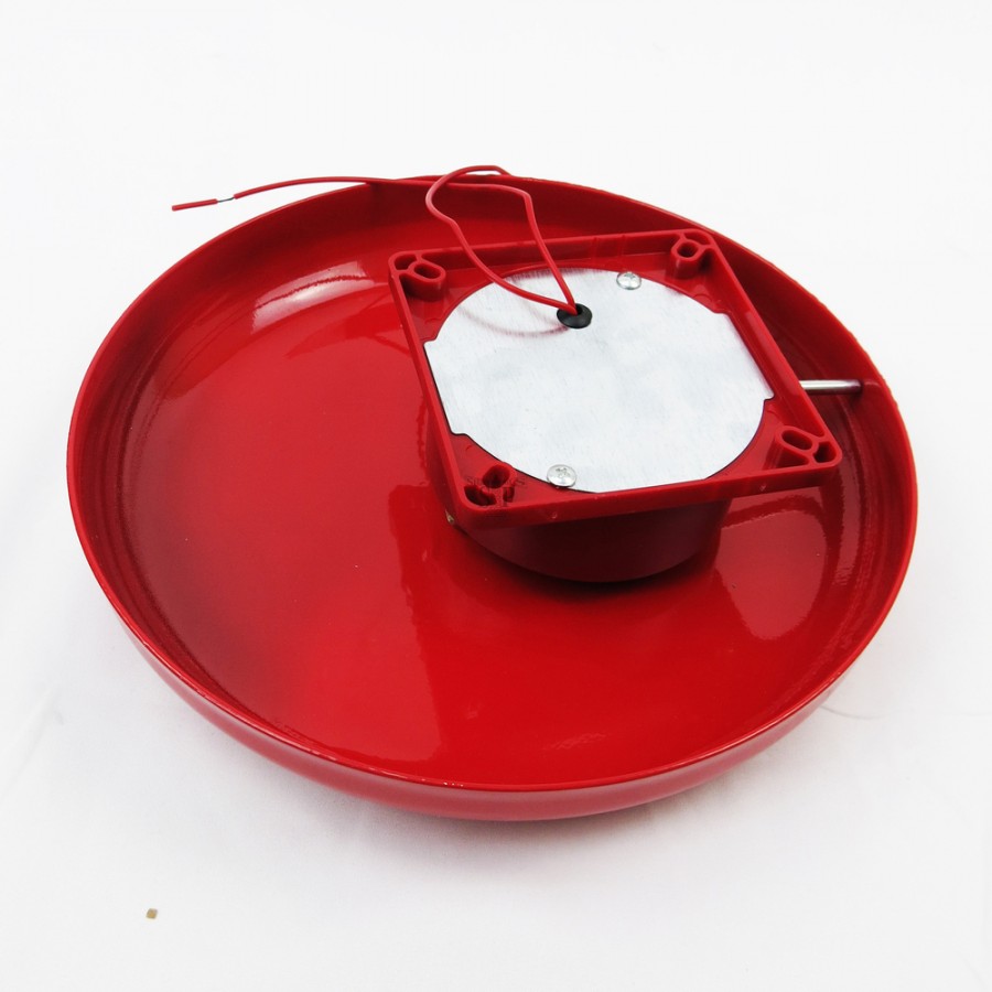 6-inch/8-inch/10-inch 240V Weatherproof Electrical Alarm Bell (Red)