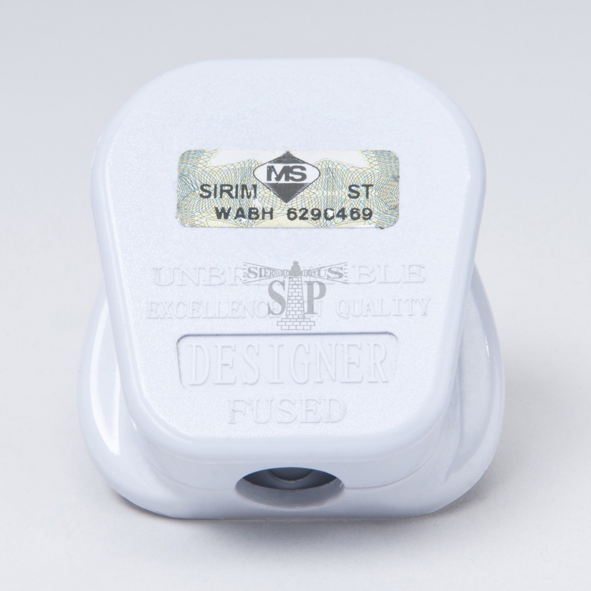 DESIGNER 13Amp Plug Top [SIRIM] (White)