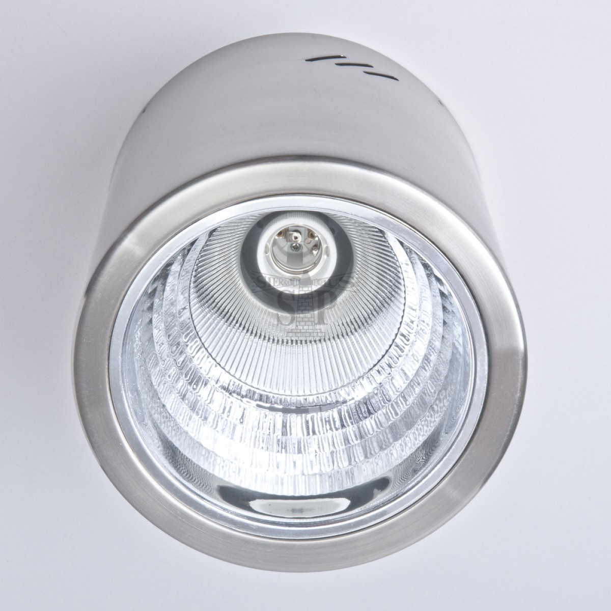 8-inch E27 Flush Mount Surface Down Light Round (Silver)