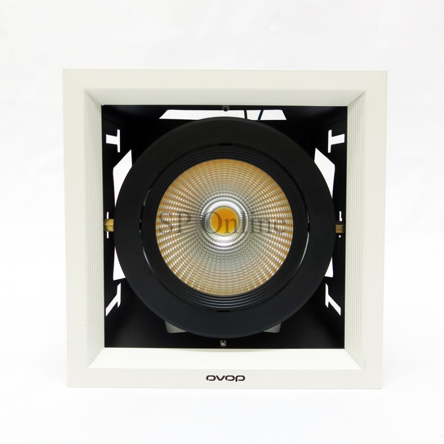 DOAO 1 x 18W Directional COB LED Down Light Square (White)