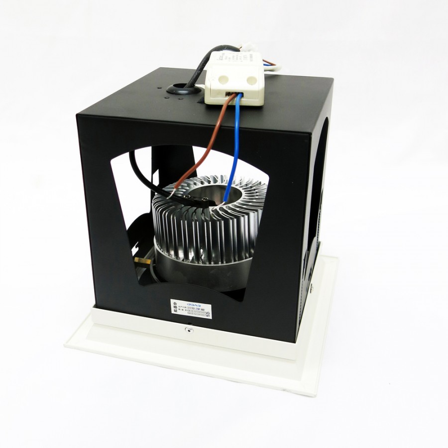 DOAO 1 x 18W Directional COB LED Down Light Square (White)