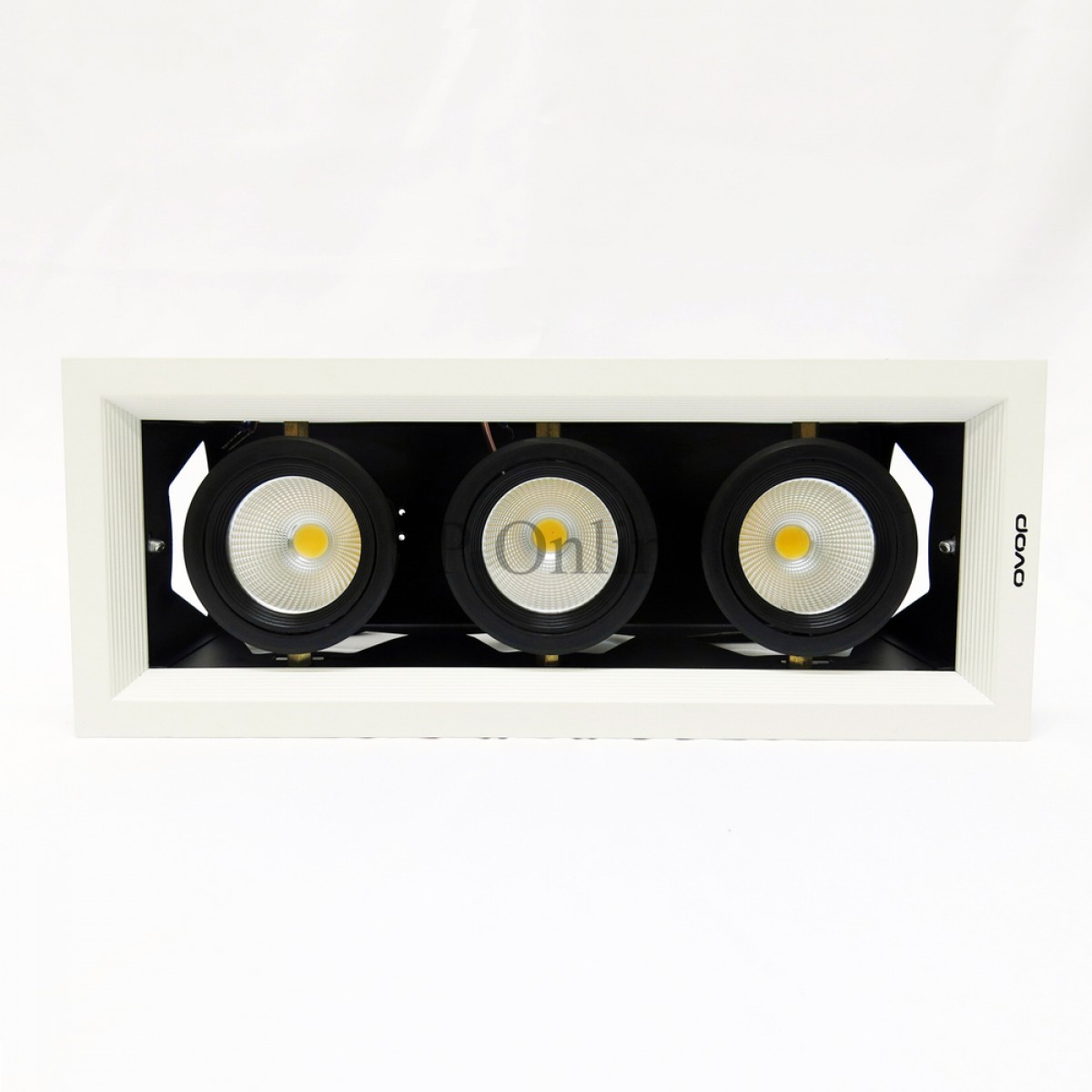 DOAO 3 x 7W Directional COB LED Down Light Square (White)