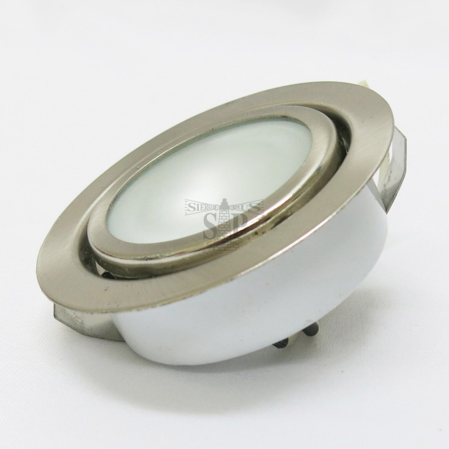872 Cabinet Light (Sand Silver) c/w 12V 20W G4 Rocket Bulb