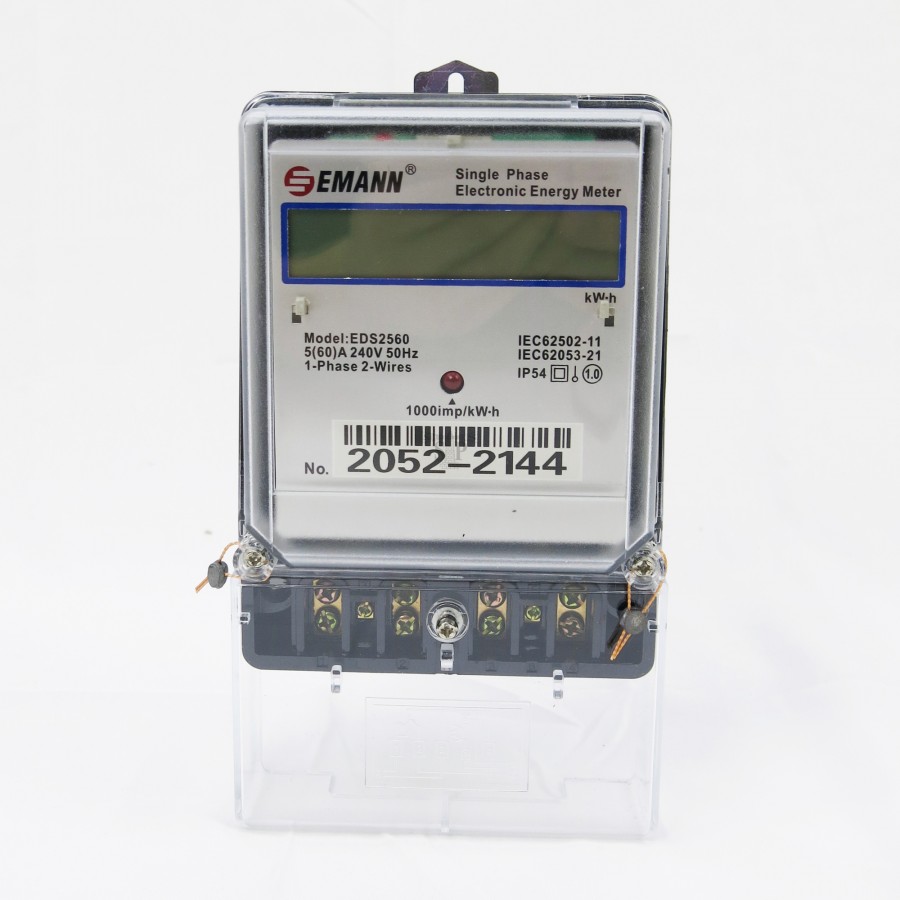 EMANN EDS2560(Digital)/EDS2600(Analogue) Single Phase Electricity kWh Meter