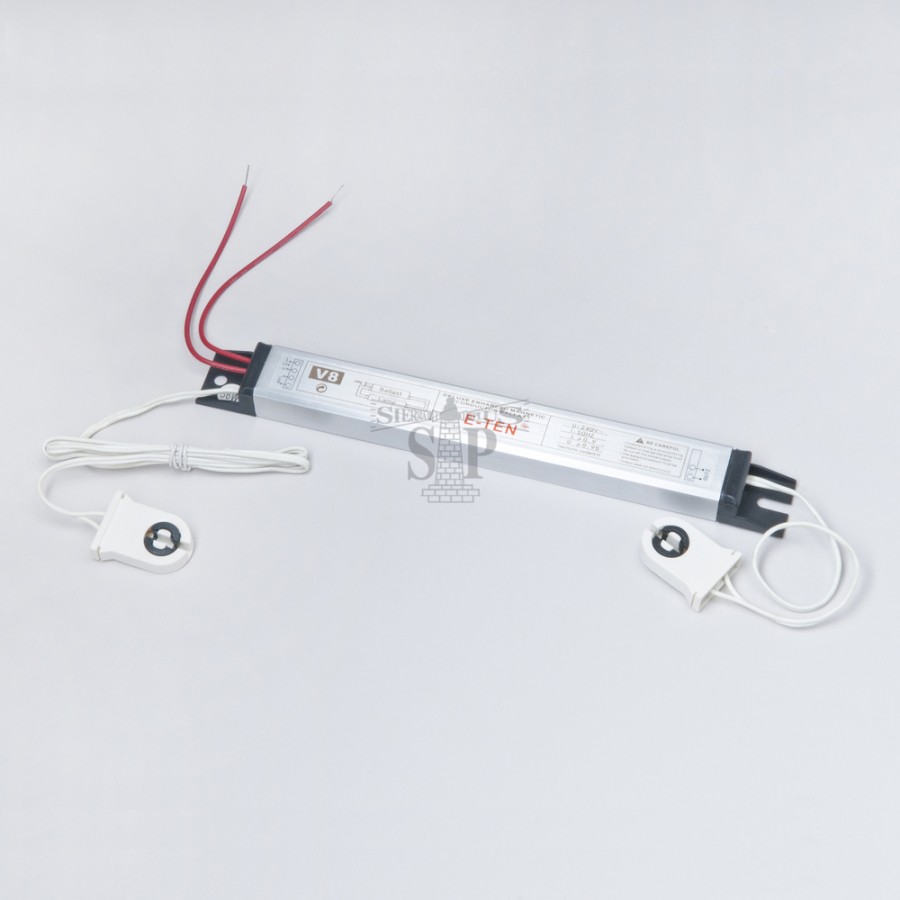 E-TEN 40W Electronic Choke c/w T8 End Cap Wire