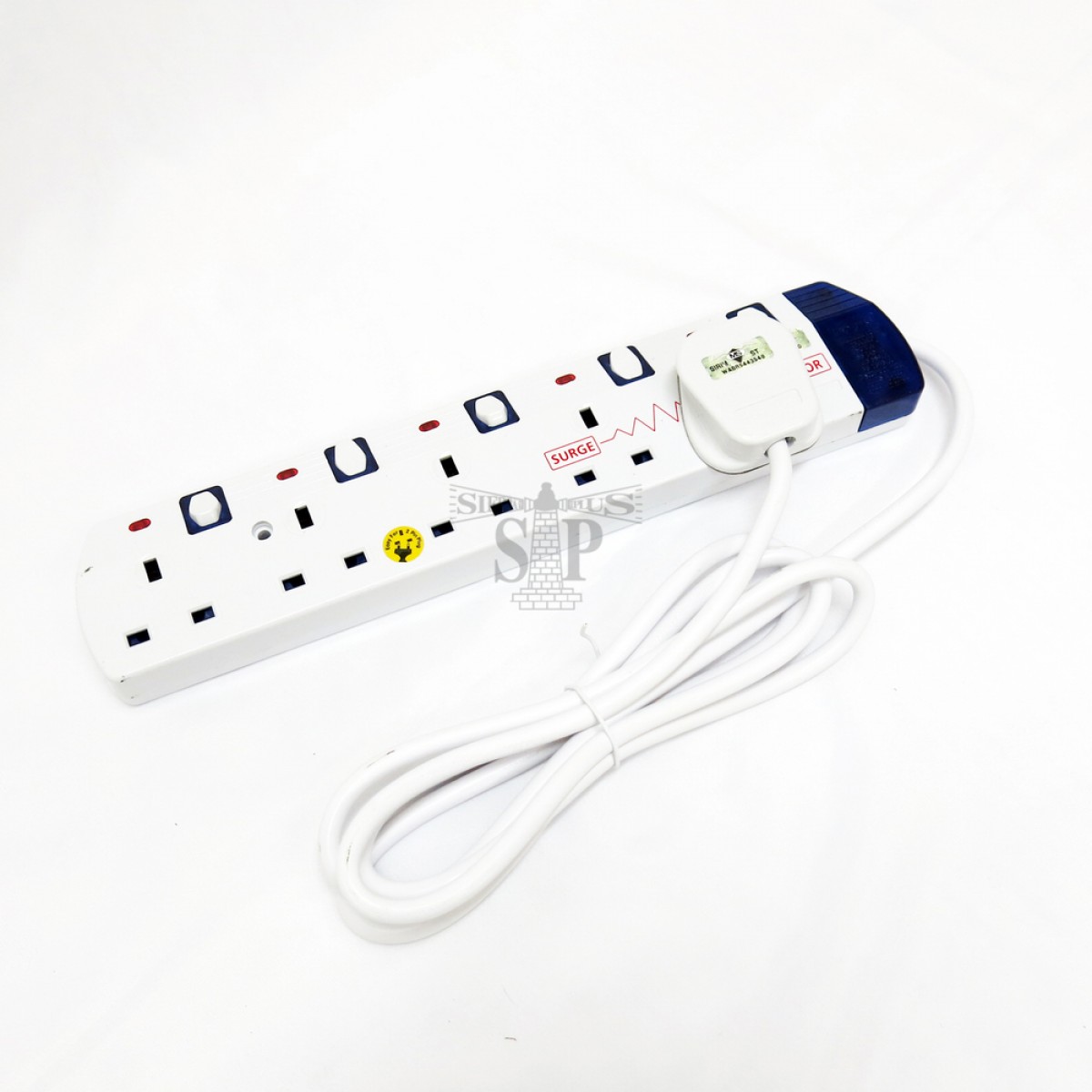 Focus 13Amp 5 Gang 2 Meters Power Extension Trailing Socket [SIRIM]
