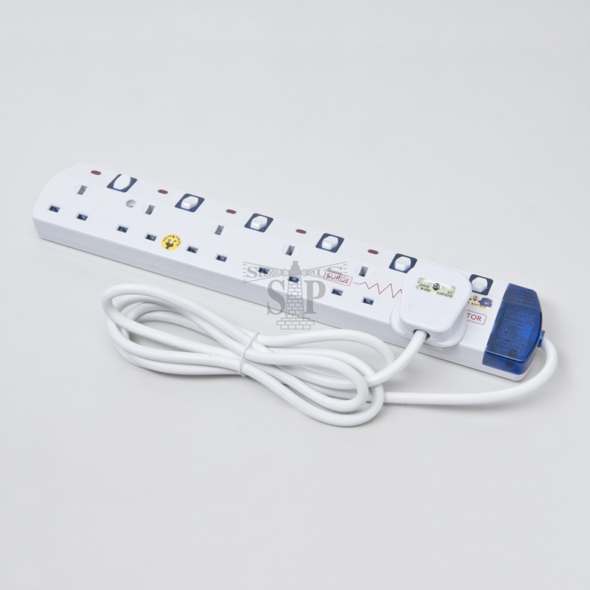 Focus 13amp 6 Gang 2 Meters Power Extension Trailing Socket [sirim]