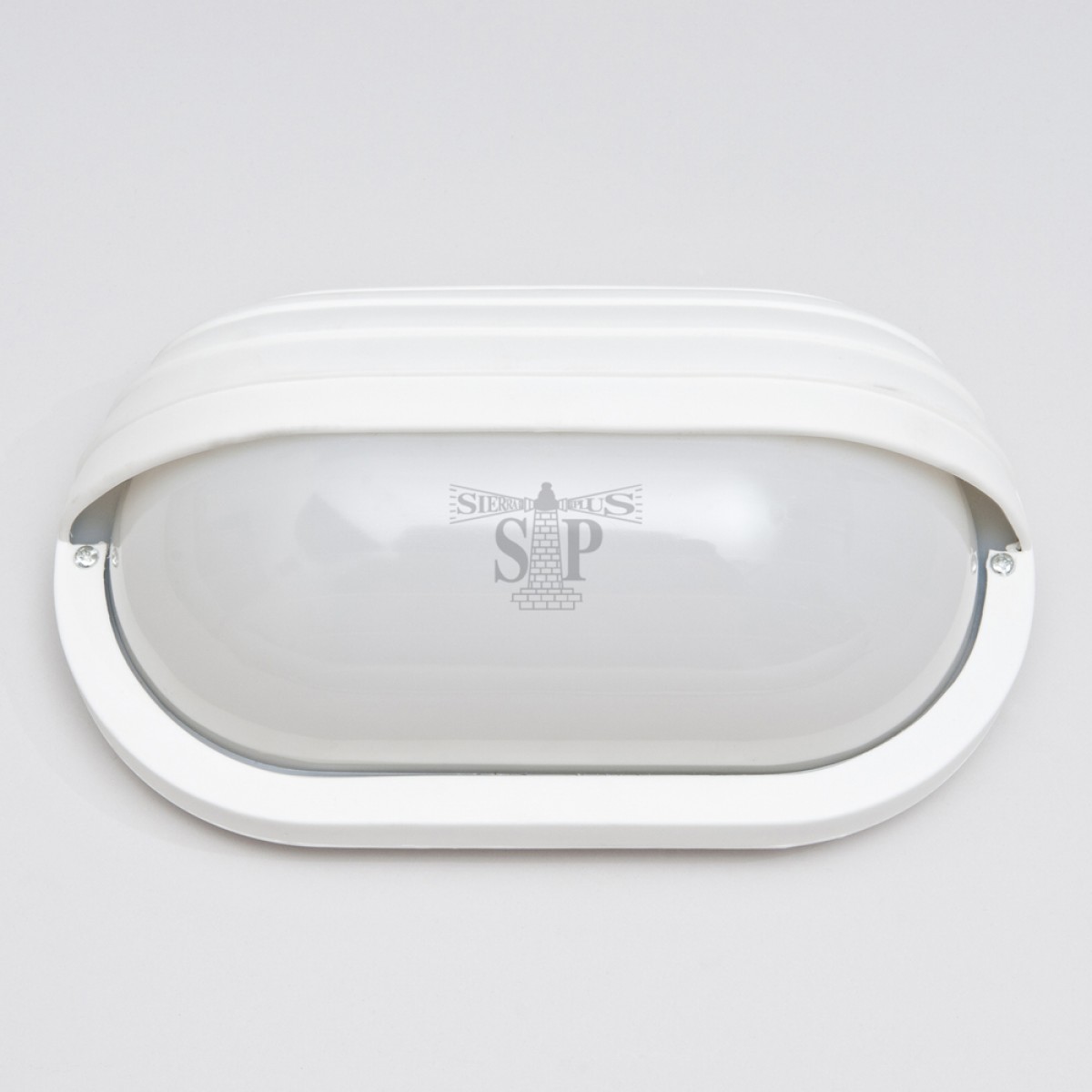 5028 E27 Bulkhead/Weatherproof Fitting Oval (White)