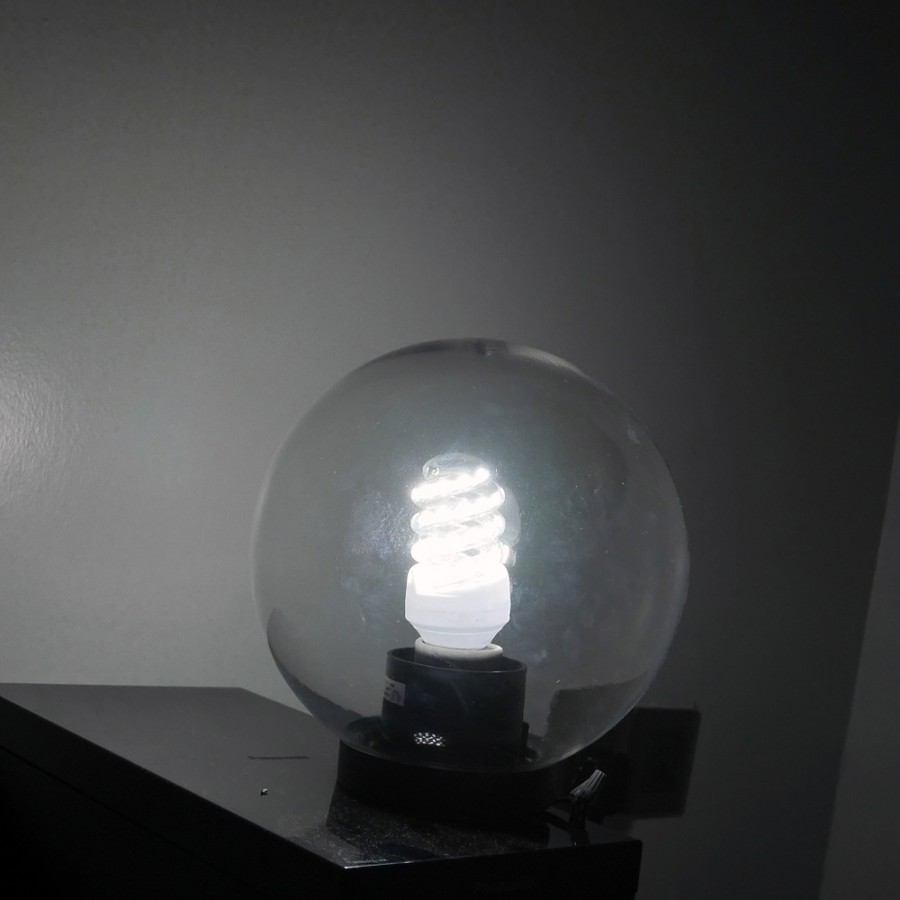 12-inch E27 Outdoor Globe Light/Gate Light For Pole (Clear)