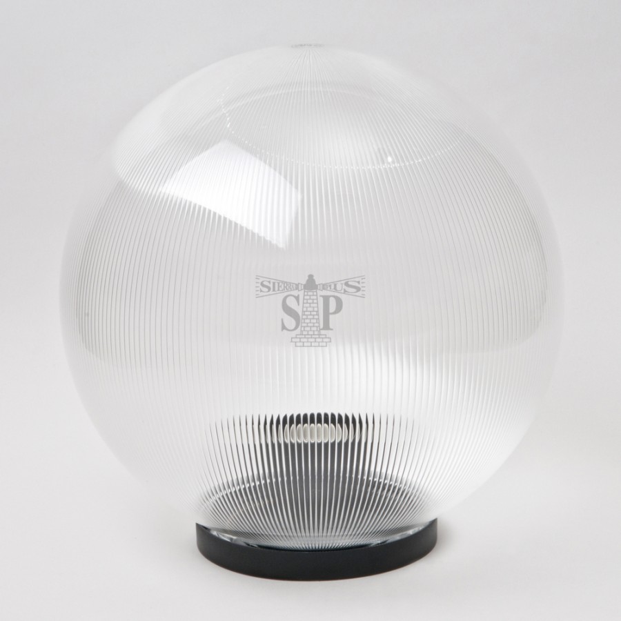 12-inch E27 Outdoor Globe Light/Gate Light For Pole (Prismatic Clear)