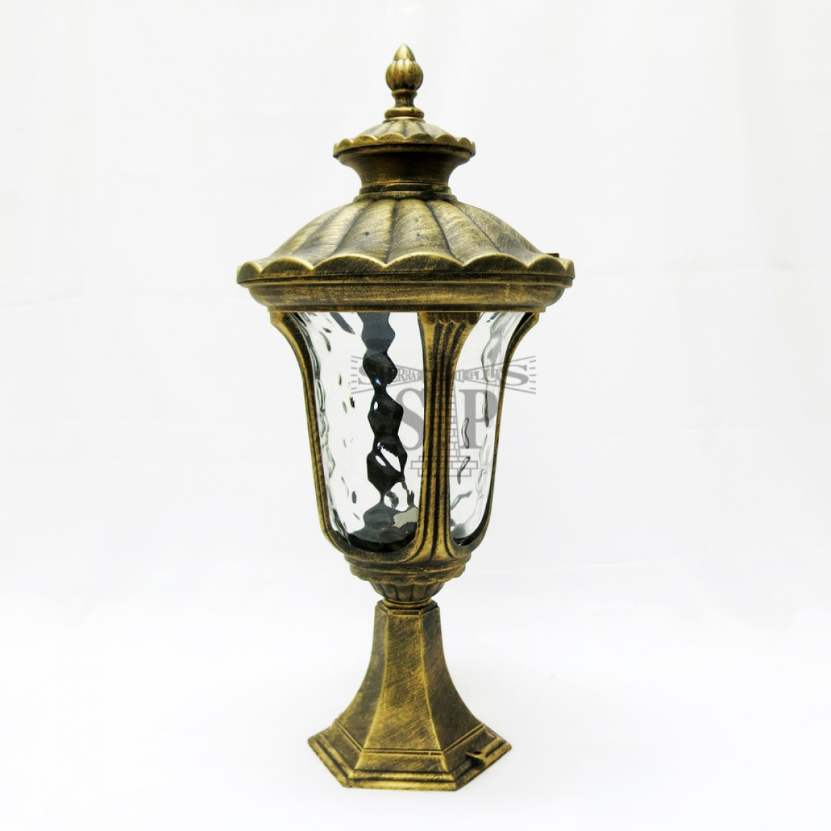 1813 Classic Outdoor Stand Gate Lamp For Pole / Pillar (Antique Gold)
