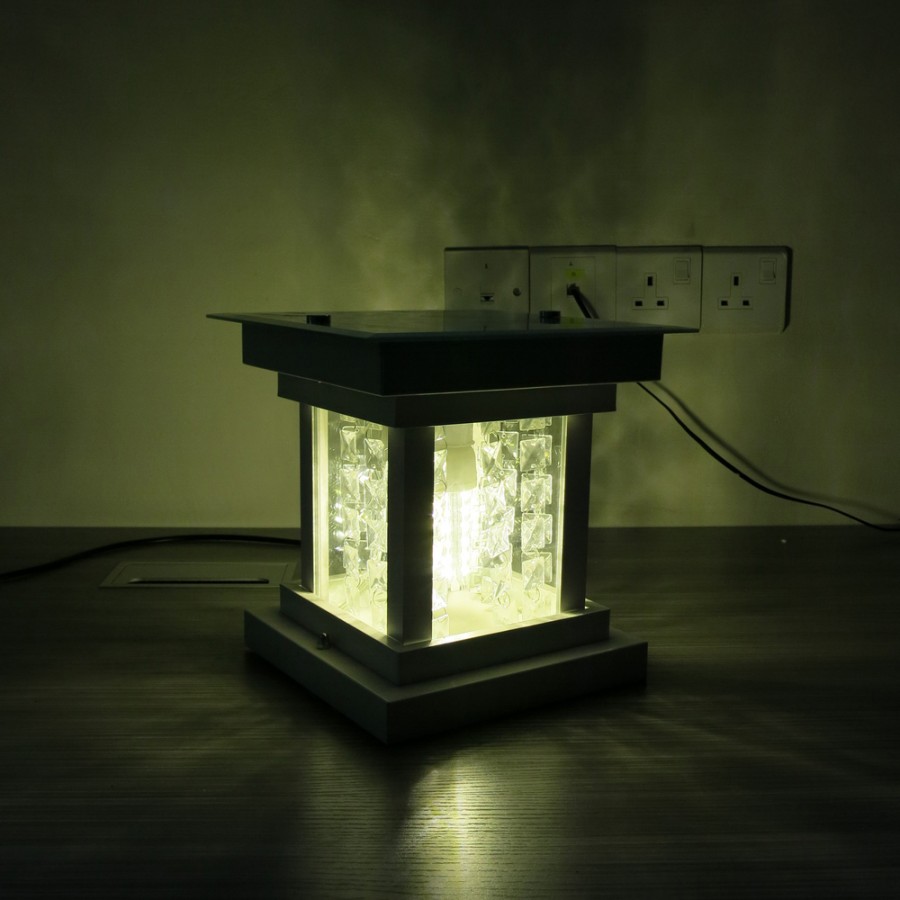 9916 12-inch Modern E27 LED Outdoor Gate Lamp Square For Pole / Pillar