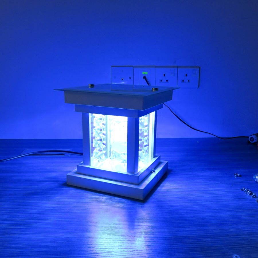 9916 16-inch Modern E27 LED Outdoor Gate Lamp Square For Pole / Pillar