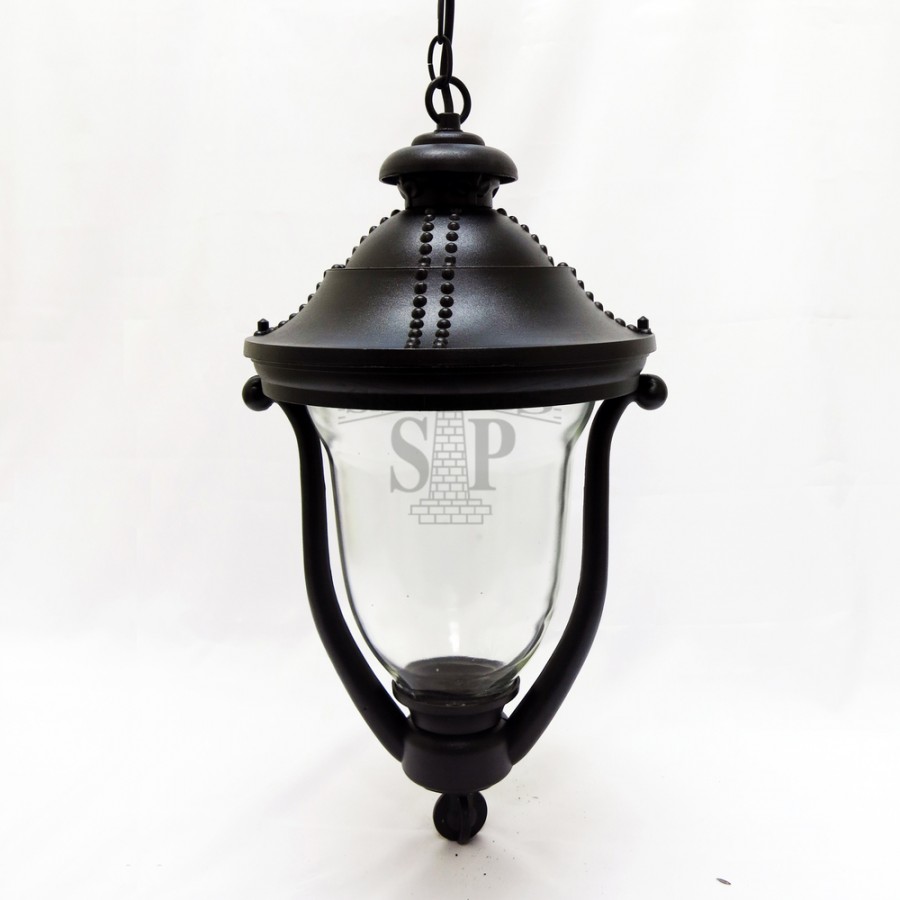 8026 Classic Outdoor Pendant Ceiling Gate Lamp (Black)